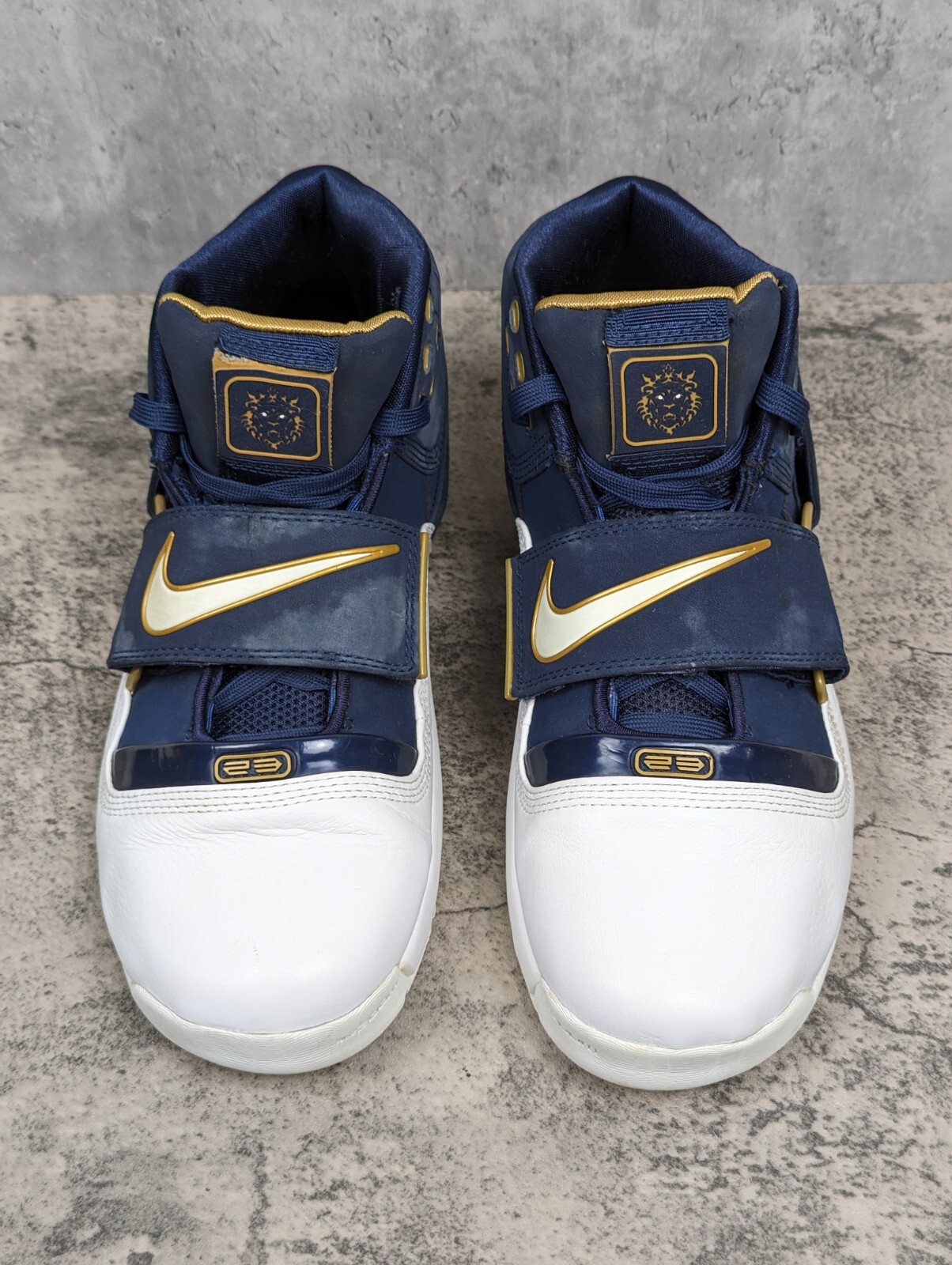 Nike Lebron Zoom Soldier Dunkman Navy Blue White Men … - Gem