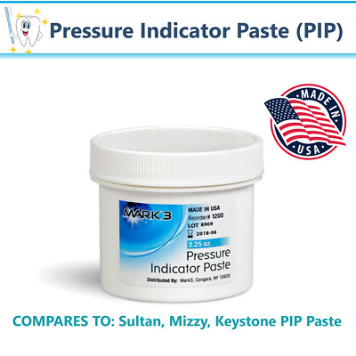 Dental PIP Paste Pressure Indicating Paste 2.25 oz Jar, Use to Dry ...