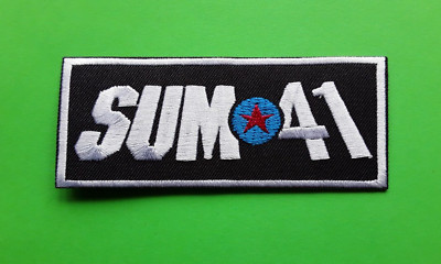 S/ROCK MUSIC IRON OR SEW ON QUALITY EMBROIDERED PATCH SUM 41 UK SELLER ...