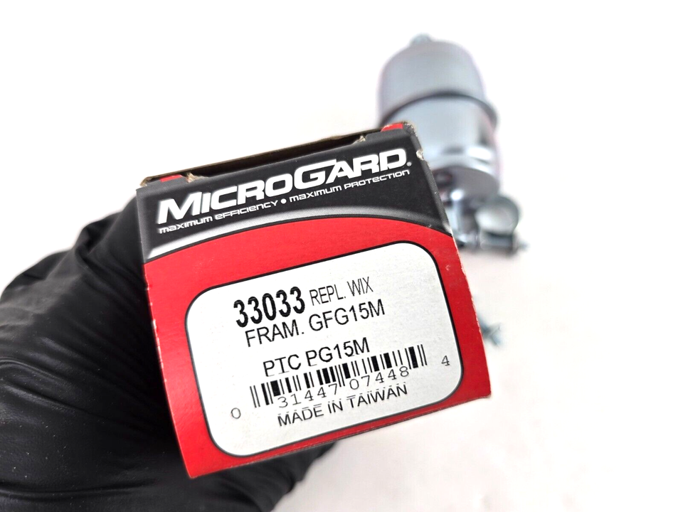 MicroGard In-Line Fuel Filter 33033 GFG15M PG15M 3/8" Barb | eBay
