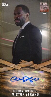 Topps Fear The Walking Dead Autograph Card CD-1 Colman Domingo As ...