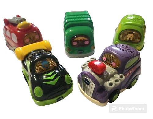 5 Vtech Go Go Smart Wheels Vehicles Fire Garbage Truck Van Hot Rod ...
