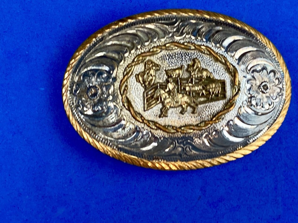 Horseback Rodeo Cowboy On The Farm Western Belt Buckle By Award Design ...