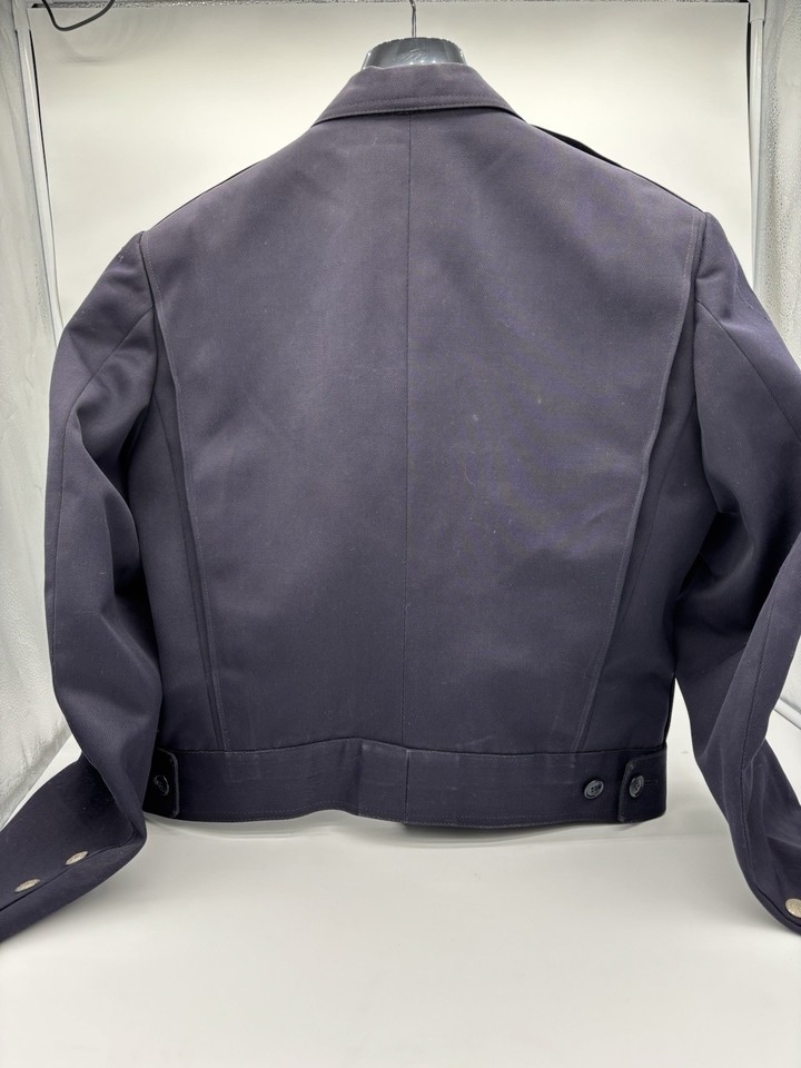 Caleb Smith and son vintage navy blue military style jacket sz medium men’s | eBay