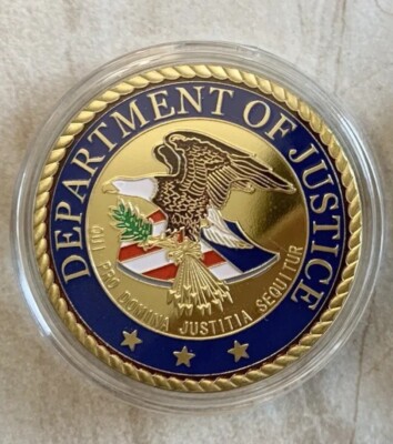 DOJ United States Government DEPARTMENT OF JUSTICE Challenge Coin | eBay