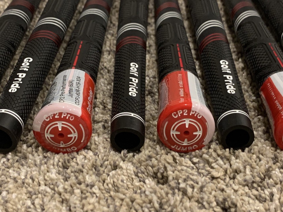 New 13 Golf Pride CP2 Pro Black Red Jumbo Golf Grips 60R Control Core No Pulls | eBay