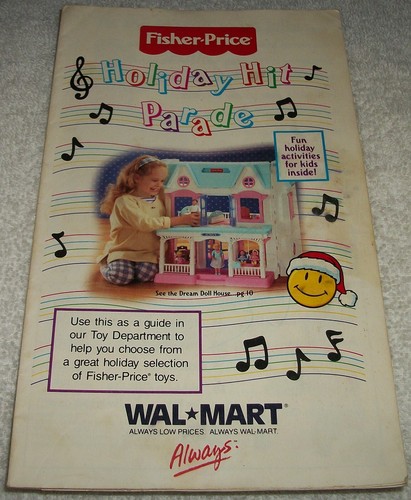 VINTAGE 90s FISHER PRICE WALMART TOY HOLIDAY CATALOG ONCE UPON A DREAM ...