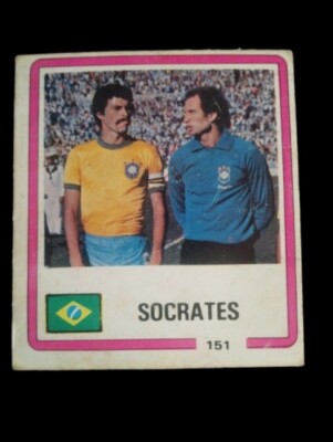 collectible card of the great Brazilian soccer player Socrates | eBay