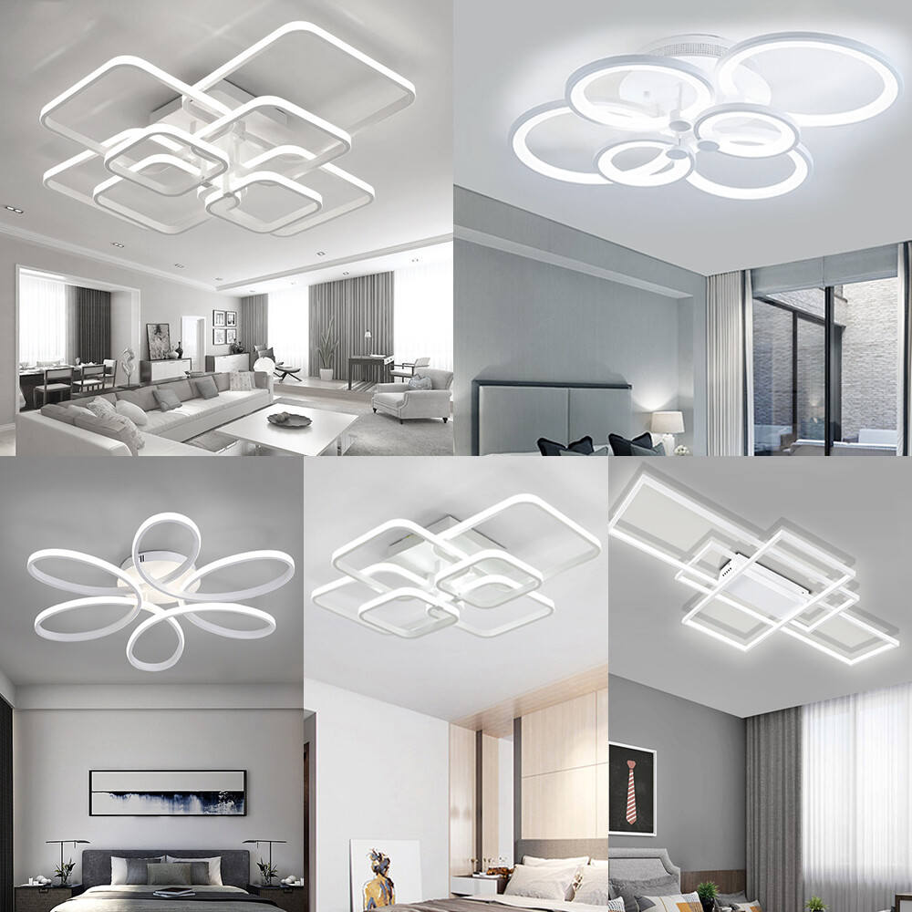White Modern Room Light Fixtures