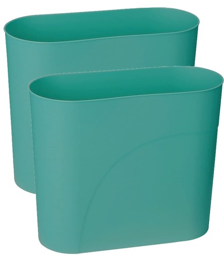 Plastic Rectangular Small Trash Can Wastebasket Garbage Container Bin 3 ...