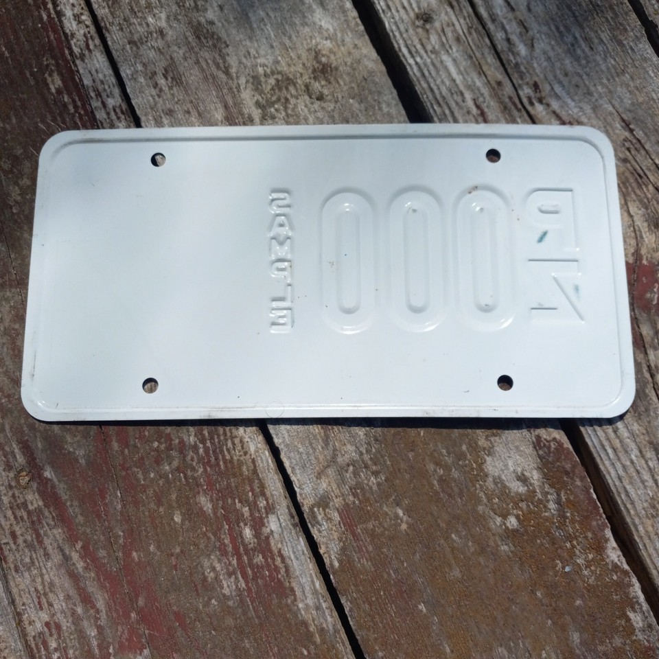 2000s Pennsylvania SAMPLE License Plate - "000" PZ TIGER Save Wild ...