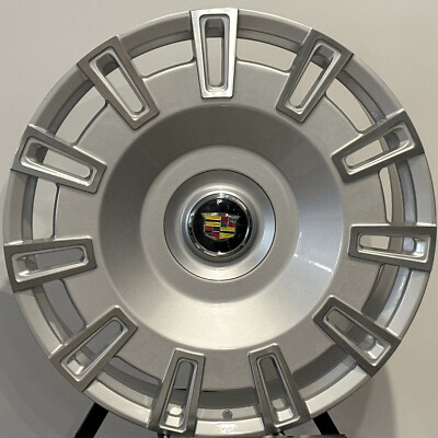 26" INCH CADILLAC ESCALADE WHEELS CUSTOM LUXURY SILVER MACHINED RIMS ...