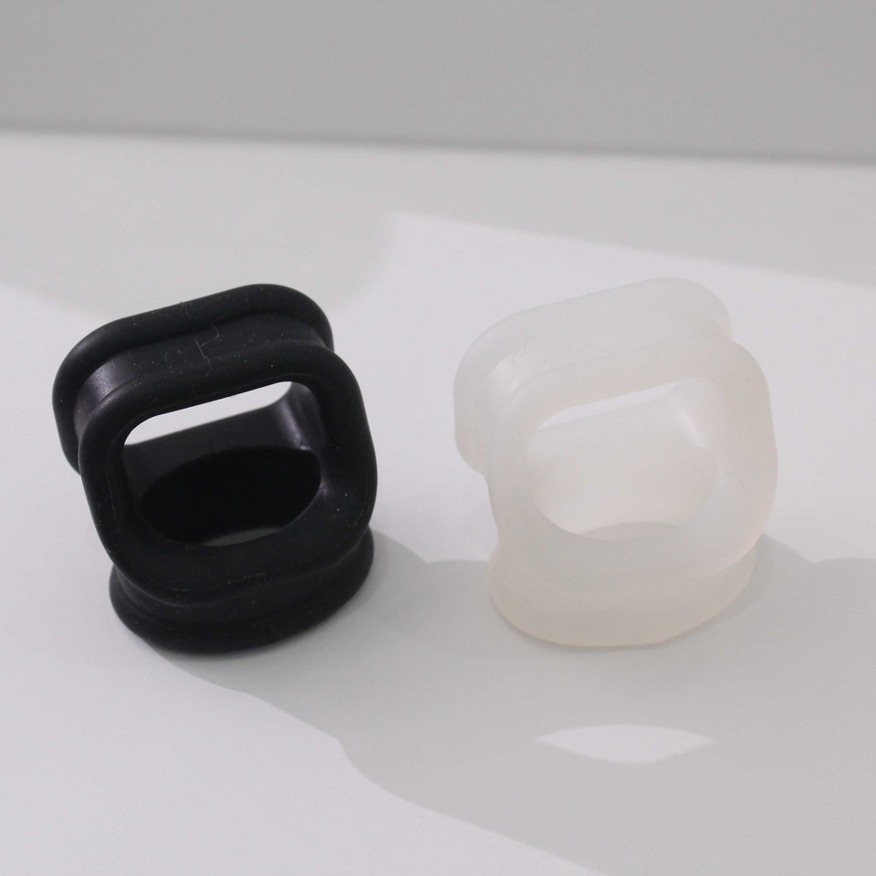 Male Men Soft Scrotum Testicle Squeeze Rings Cage Stretcher Enhancer ...