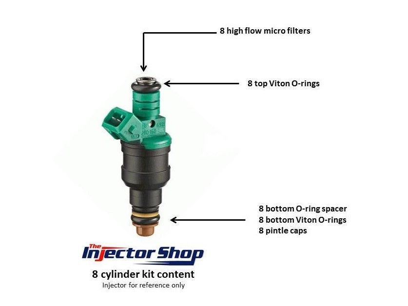 1996-2004 Ford Mustang 4.6L Fuel Injector Rebuild Kit