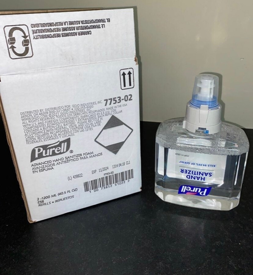 GOJO ES8 Purell Advanced Hand Sanitizer Refill Bottle 2/case **RECENT ...