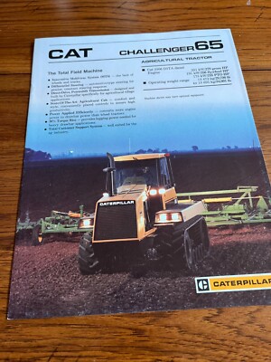 Caterpillar CAT 65 Challenger Tractor Brochure FCCA | eBay