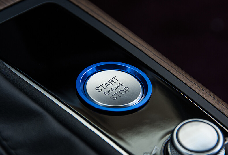Aluminum Interior Engine Start Button Ring Cover Trim For Audi A8 S8 ...