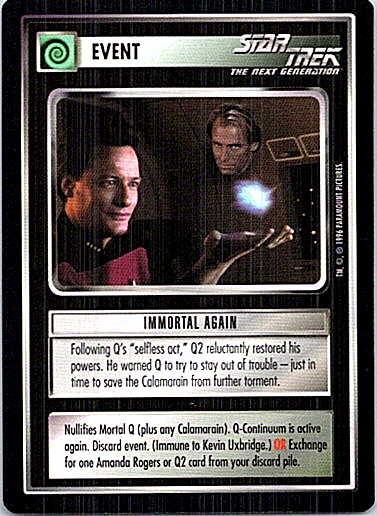 Star Trek Q Continuum CCG Immortal Again | eBay