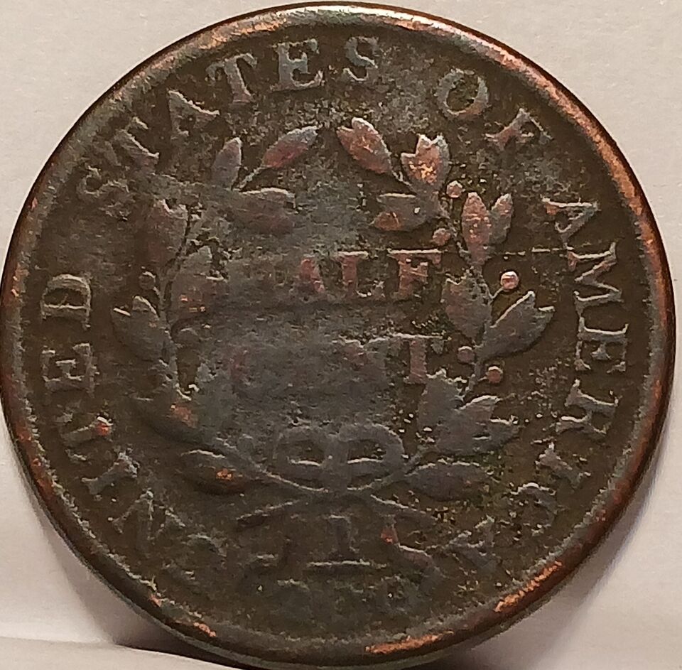 1803 DRAPED BUST HALF CENT 1/2c only 91k minted rare key date ~ VG ...