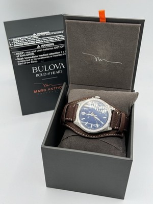 Bulova, Mark Anthony 96A313 Men’s Limited Edition Watch Blue Dial ...