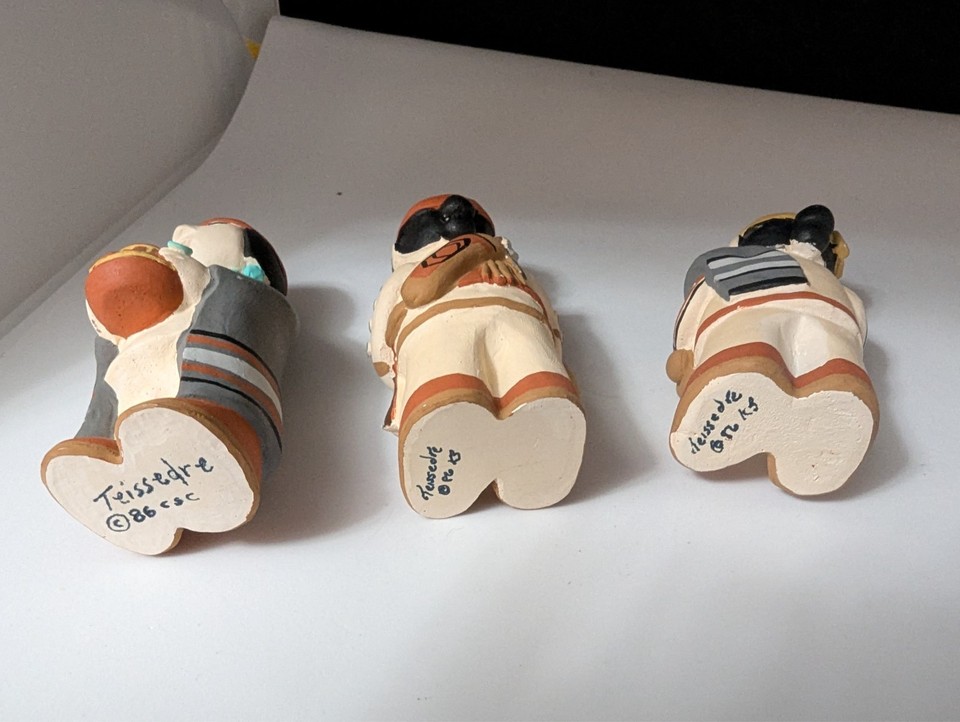 Cleo Teissedre Navajo/Pueblo Nativity Set 11 Pieces incl. kiva Signed ...