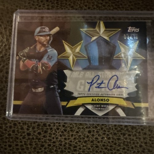 2025 Topps All-Star Game Pete Alonso Black /10 Relic Card #ASGR-PA METS ...