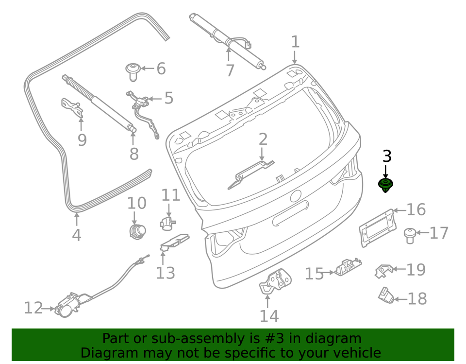 Genuine BMW License Bracket Retainer Nut 07147429950 | eBay
