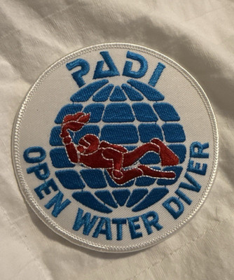 PADI Open Water Diver Scuba Diving Certification Patch Vintage 90s ...