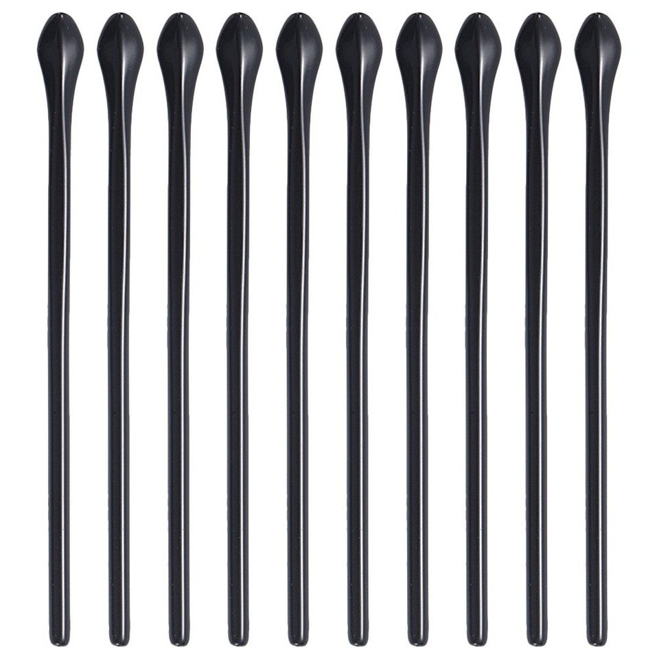 10 Pcs Black Plastic Eyeglass Temple Tips Replacement Parts For Glasses ...
