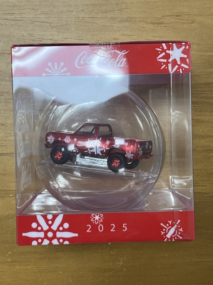2025 M2 Machines Coca-Cola Christmas Ornament 1956 Ford F-100 Chase Red ...