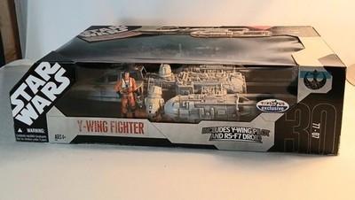STAR WARS 30th Anniversary Y-Wing Fighter w R5-F7 Droid 2007 MIB NEW ...