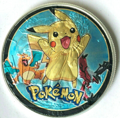 Pokemon Pikachu - American Silver Eagle 1oz .999 Limited Ed. Silver ...