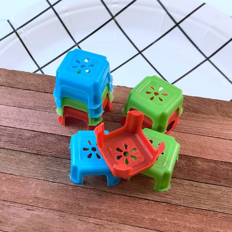 10Pcs 1:12 Dollhouse Miniature Furniture Chair Stool Model Toys for ...