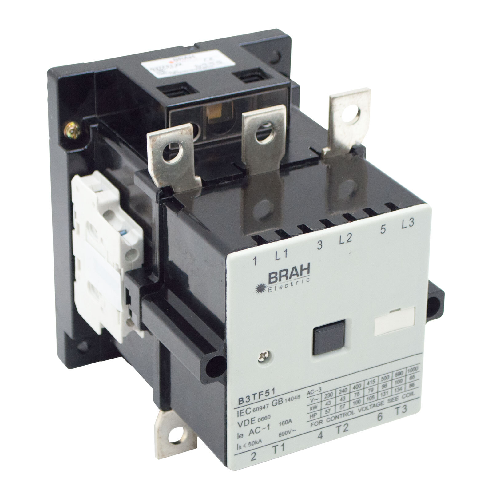 SIEMENS 3TF51 3TF5122-0AK6 MAGNETIC CONTACTOR 160A 600VAC COIL120V ...