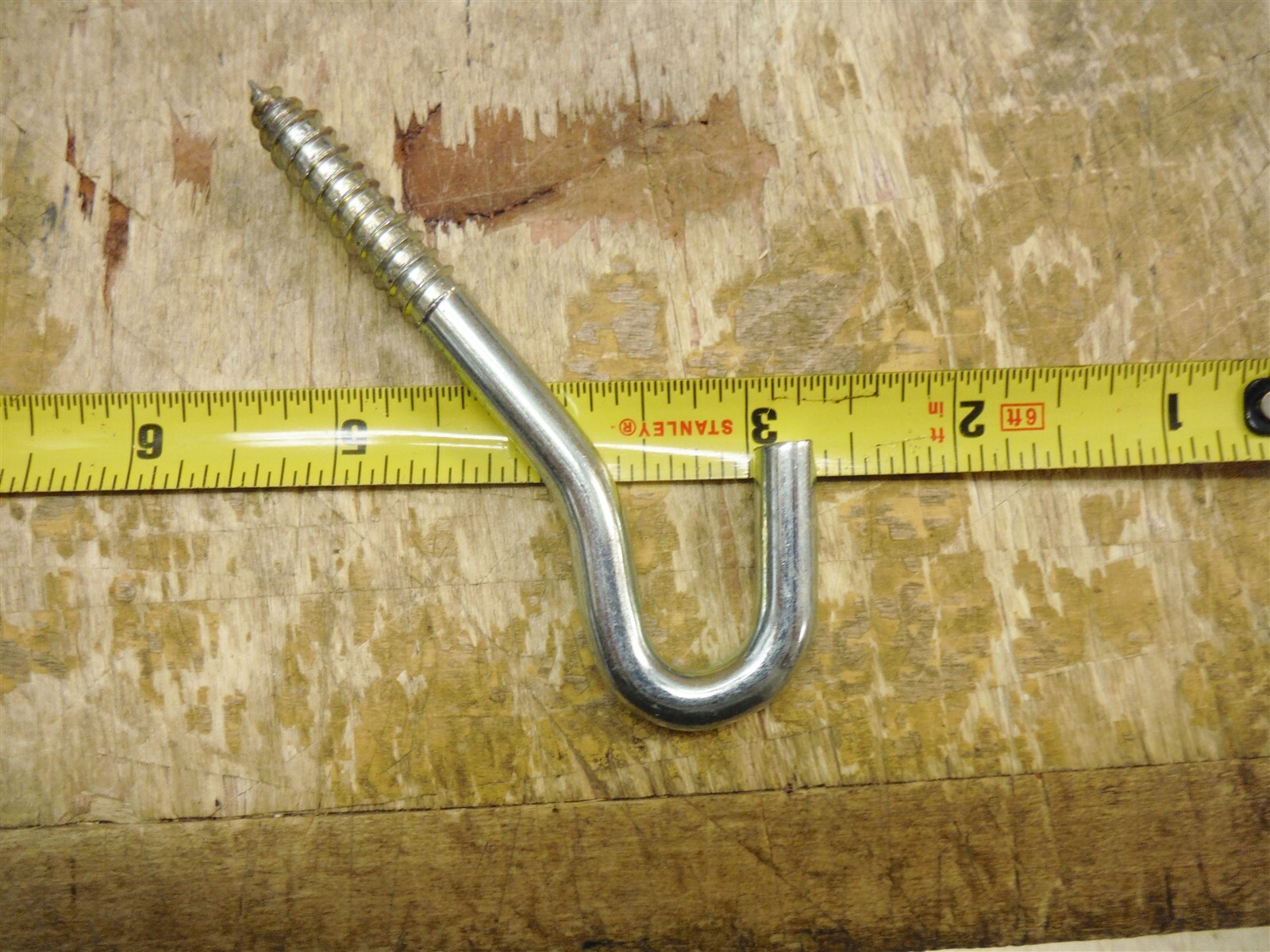 LOT of 10 Lag Type Screw Hooks for Hanging 5/16" X 3 1/2" FREE SHIP n/d ...