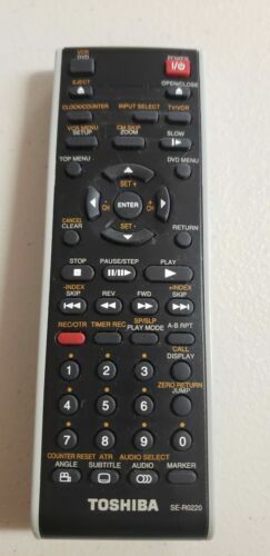Toshiba Se-r0220 Dvd/vcr Combo Remote Control Sd-kv550 V394 Fast for ...