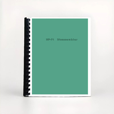 Hewlett Packard HP 71B Disassembler | eBay