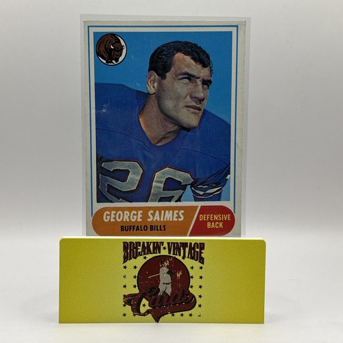 1968 TOPPS # 201 GEORGE SAIMES BUFFALO BILLS NM | eBay