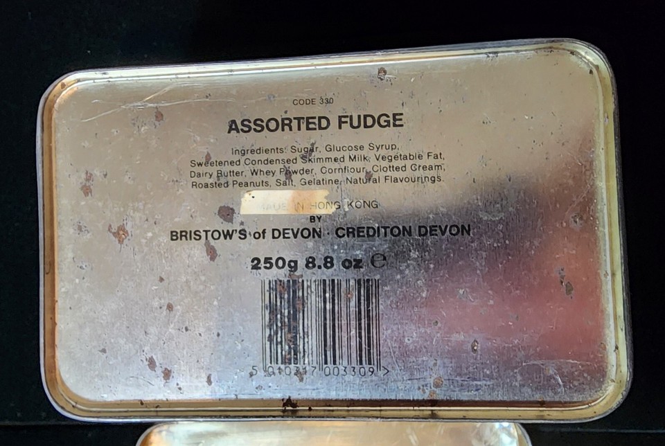 VINTAGE BRISTOW'S OF DEVON "COUNTRYSIDE "EMPTY TIN, CREDITON DEVON, 3 1 ...