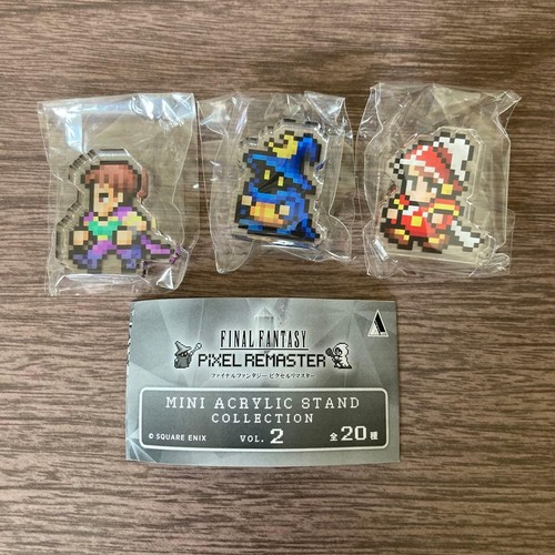 Final Fantasy Pixel Remaster Acrylic Stand Set of 3, Gai, Moogle, Onion ...