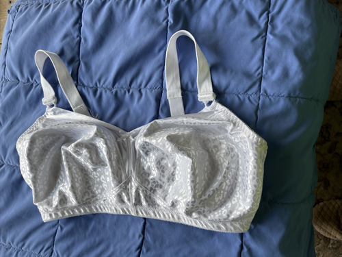 JMS BY HANES Comfort Strap Satin Full-Figure Wire-Free Minimizer Bra ...