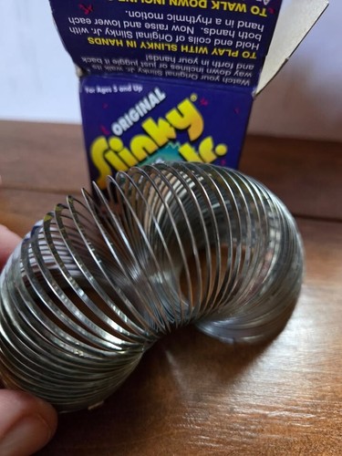 The Original Slinky Metal Slinky Jr. Vintage walking spring toy - Pre ...