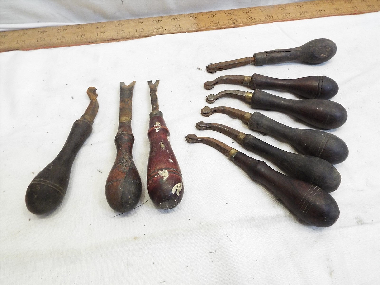 Antique Leather Working Craft Wheel Tools Leatherworking Shoe Repair Osborne | eBay