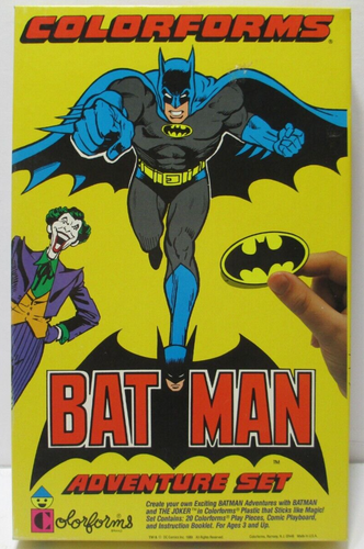 Vintage DC Comics Colorforms Bat Man Adventure Set 1989 OPEN BOX ...