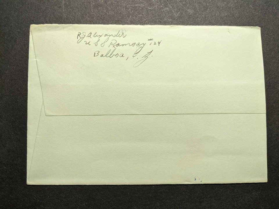 USS GAMBLE DD-123 Naval Cover 1931 CANAL ZONE Sailor's Mail USS RAMSAY ...