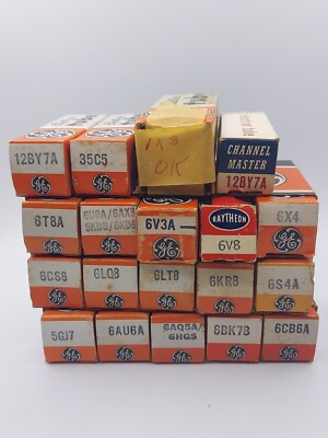 Lot of 19 GE General Electric Tubes Matched Date Codes NOS/NIB ~ | eBay