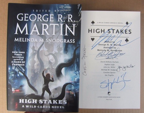 George RR Martin signed book High Stakes Wild Cards Novel Game of ...