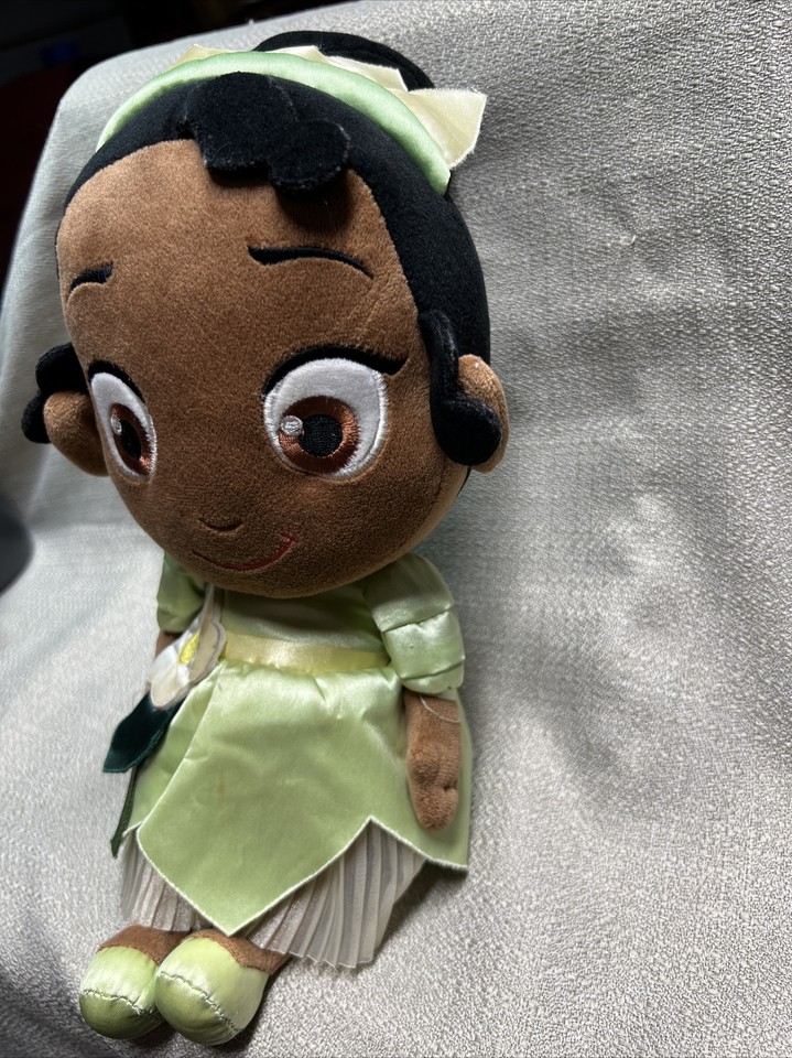 Disney Store Princess & Frog Little Tiana 13" Plush STUFFED ANIMAL DOLL ...
