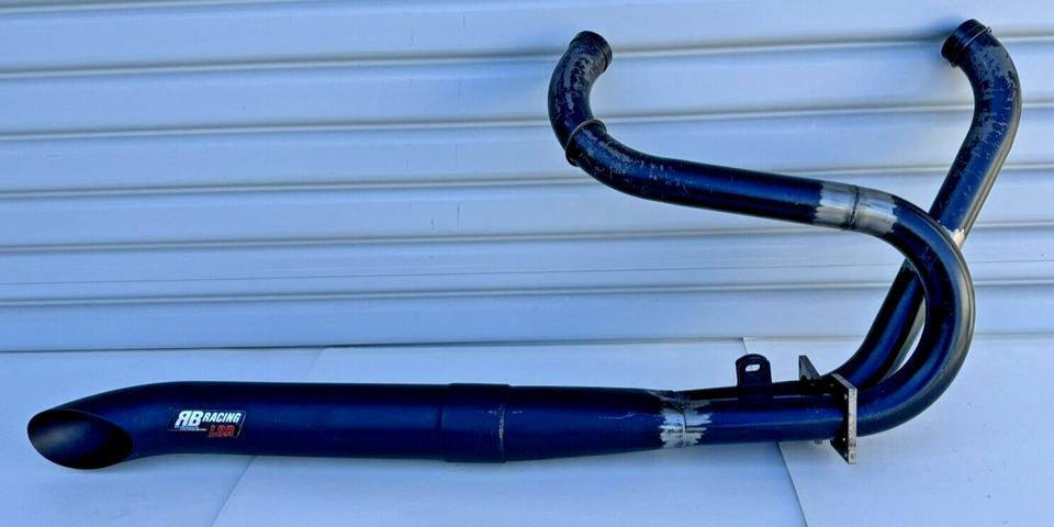1984-1999 Harley 2:1 LSR Exhaust Pipes Slash-Cut Turn-Out | RB Racing ...