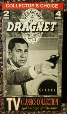 Dragnet 2-VHS Collector's Edition Set Episodes 1-4 Very Rare Great ...